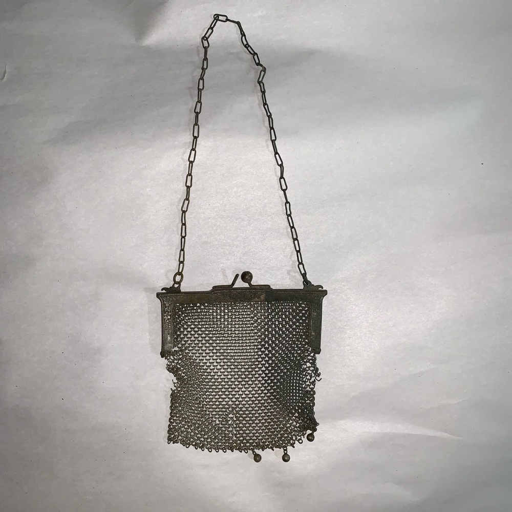 Antique Hand Hammered Chainmail Mesh Parts/Repairs - Gem